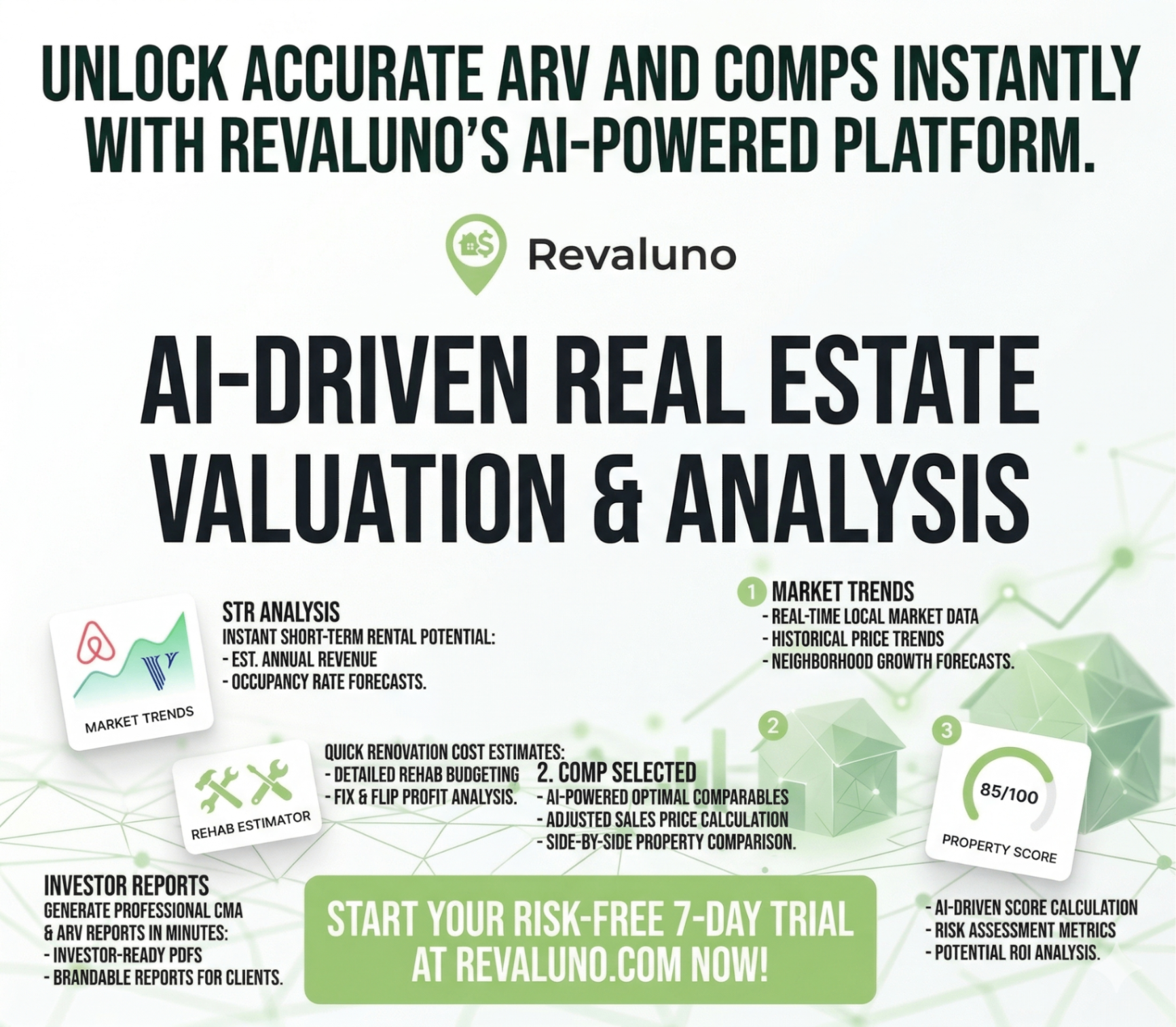 Real Estate Comps Tool — Pull Comparable Sales Fast | Revaluno